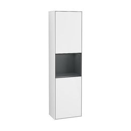 Villeroy & Boch Villeroy und Boch Finion Hochschrank G460HGGF 41,8x151,6cm, links, Emotion, Regal Midnight Blue Matt Lacquer, Glossy white lacquer