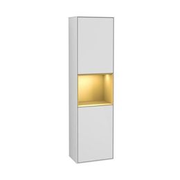 Villeroy & Boch Villeroy und Boch Finion Hochschrank F460HFGF 41,8x151,6x27cm, links, Regal Gold Matt Lacquer, Glossy white lacquer