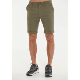 CRUZ Herren Shorts "Jerryne", gr&uuml;n, Gr. S, unifarben, 97% Baumwolle, 3% Elasthan, Hosen, mit praktischen Seitentaschen