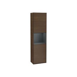 Villeroy & Boch Villeroy und Boch Finion Hochschrank G460HGGN 41,8x151,6cm, links, Emotion, Regal Midnight Blue Matt Lacquer, Walnut veneer