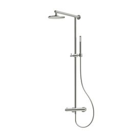 Herzbach LIVING SPA Duschs&auml;ule RB 200mm 11.988220.1.09 rund, Stabhandbrause Edelstahl