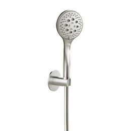 Herzbach Design iX Wannenset 17.914300.1.09 1600 mm, Rosette d= 70mm, mit Handbrause, Edelstahl geb&uuml;rstet