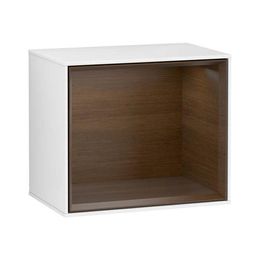 Villeroy & Boch Villeroy und Boch Finion Regalmodul G580GNGF 41,8x35,6x27cm, Emotion, Regal Walnut Veneer, Glossy white lacquer