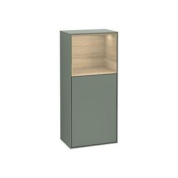 Villeroy & Boch Villeroy und Boch Finion Seitenschrank F510PCGM 41,8x93,6x27cm, rechts, Regal oben Oak Veneer, Olive Matt Lacquer