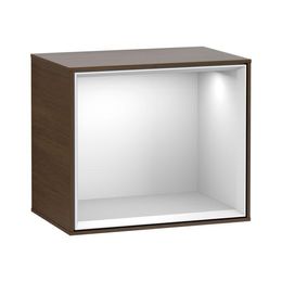 Villeroy & Boch Villeroy und Boch Finion Regalmodul F580MTGN 41,8x35,6x27cm, Regal White Matt, Walnut veneer