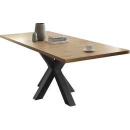 Mäusbacher Esstisch MÄUSBACHER, B:160cm H:78cm T:90cm, schwarz, Garten, Tische, "TOPSELLER", 160 cm, ausziehbar auf 210 cm, in Holzoptik