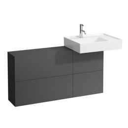 Laufen Kartell Waschtischunterschrank 120x61x27cm 4082920336421, Ausschnitt rechts, schiefergrau