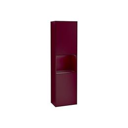 Villeroy & Boch Villeroy und Boch Finion Hochschrank F460HBHB 41,8x151,6x27cm, links, Regal Peony Matt Lacquer, Peony Matt