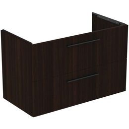 Ideal Standard i.life B M&ouml;belwaschtischunterschrank T5585NW 2 Ausz&uuml;ge Siphon rechts, 1000x505x630 mm, Coffee Oak