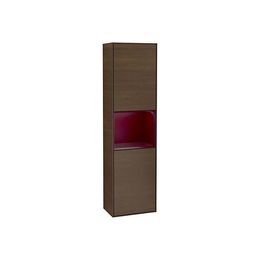 Villeroy & Boch Villeroy und Boch Finion Hochschrank G460HBGN 41,8x151,6cm, links, Emotion, Regal Peony Matt Lacquer, Walnut veneer