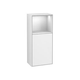Villeroy & Boch Villeroy und Boch Finion Seitenschrank G500MTGF 41,8x93,6cm, links, Emotion, Regal oben White Matt, Glossy white lacquer