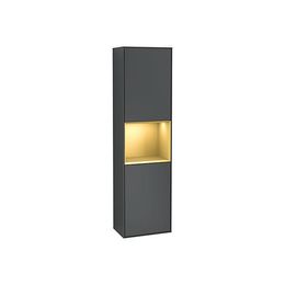 Villeroy & Boch Villeroy und Boch Finion Hochschrank F460HFHG 41,8x151,6x27cm, links, Regal Gold Matt Lacquer, Midnight Blue Matt Lacquer