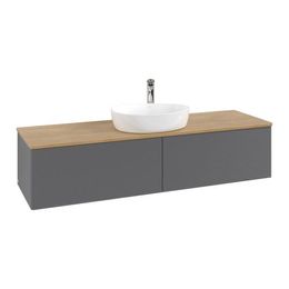Villeroy & Boch Villeroy & Boch Antao Waschtischunterschrank 1600x360x500mm L36151GK mit Beleuchtung mit Struktur FK/AP: GK/1