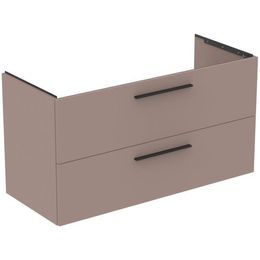 Ideal Standard i.life B M&ouml;belwaschtischunterschrank T5587NH 2 Ausz&uuml;ge Siphon rechts, 1200x505x630 mm, Greige matt