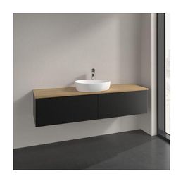 Villeroy & Boch Villeroy und Boch Antao Waschtisch-Unterschrank L36011PD 160x36x50cm, Waschbeckenplattenfarbe honey oak, black matt lacquer
