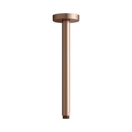 KEUCO Universal Brausearm 51689290300 Ausladung 300 mm, rotgold geb&uuml;rstet, Deckenanschluss, Rosette rund