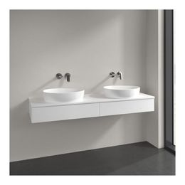 Villeroy & Boch Villeroy und Boch Antao Waschtisch-Unterschrank L17110MT 160x19x50cm, Waschbeckenplattenfarbe Lack, white matt lacquer, Mit Beleuchtung