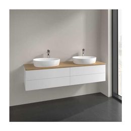 Villeroy & Boch Villeroy und Boch Antao Waschtisch-Unterschrank K28011MT 160x36x50cm, Waschbeckenplattenfarbe honey oak, white matt lacquer