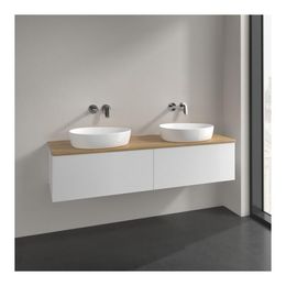 Villeroy & Boch Villeroy und Boch Antao Waschtisch-Unterschrank K39111GF 160x36x50cm, Waschbeckenplattenfarbe honey oak, glossy white lacquer