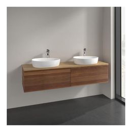 Villeroy & Boch Villeroy und Boch Antao Waschtisch-Unterschrank K39151HM 160x36x50cm, Hahnlochbohrung, Waschbeckenplattenfarbe honey oak, warm walnut