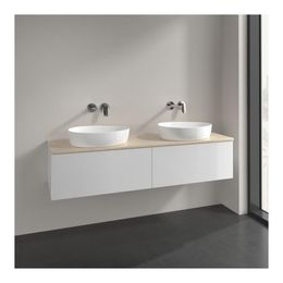 Villeroy & Boch Villeroy und Boch Antao Waschtisch-Unterschrank K39013GF 160x36x50cm, Waschbeckenplattenfarbe botticino, glossy white lacquer
