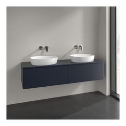 Villeroy & Boch Villeroy und Boch Antao Waschtisch-Unterschrank K39010HG 160x36x50cm, Waschbeckenplattenfarbe Lack, midnight blue matt lacquer