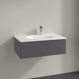 Villeroy & Boch Villeroy und Boch Antao Waschtisch-Unterschrank K01000GK 78,8x25,6x49,6cm, ohne Frontstruktur, anthracite matt lacquer