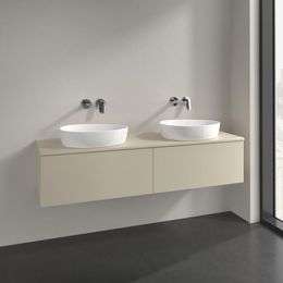 Villeroy & Boch Villeroy und Boch Antao Waschtisch-Unterschrank K39010HJ 160x36x50cm, Waschbeckenplattenfarbe Lack, silk grey matt lacquer