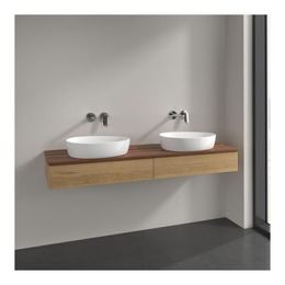 Villeroy & Boch Villeroy und Boch Antao Waschtisch-Unterschrank K17012HN 160x19x50cm, Waschtischplattenfarbe warm walnut, honey oak