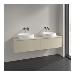 Villeroy & Boch Villeroy und Boch Antao Waschtisch-Unterschrank K39110HJ 160x36x50cm, Waschbeckenplattenfarbe Lack, silk grey matt lacquer