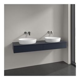 Villeroy & Boch Villeroy und Boch Antao Waschtisch-Unterschrank K17010HG 160x19x50cm, Waschtischplattenfarbe Lack, midnight blue matt lacquer