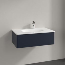 Villeroy & Boch Villeroy und Boch Antao Waschtisch-Unterschrank K01000HG 78,8x25,6x49,6cm, ohne Frontstruktur, midnight blue matt lacquer