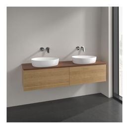 Villeroy & Boch Villeroy und Boch Antao Waschtisch-Unterschrank K39112HN 160x36x50cm, Waschbeckenplattenfarbe warm walnut, honey oak