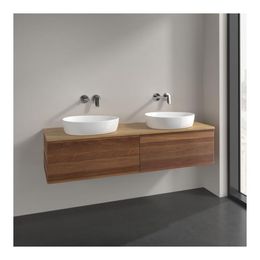 Villeroy & Boch Villeroy und Boch Antao Waschtisch-Unterschrank L39011HM 160x36x50cm, Waschbeckenplattenfarbe honey oak, warm walnut, Mit Beleuchtung