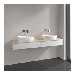 Villeroy & Boch Villeroy und Boch Antao Waschtisch-Unterschrank K17113GF 160x19x50cm, Waschbeckenplattenfarbe botticino, glossy white lacquer