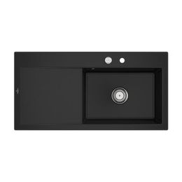 Villeroy & Boch Villeroy und Boch Subway Style 60 Sp&uuml;le 336102J0 Becken rechts, Ablaufgarnitur mit Excenterbet&auml;tigung, 1000 x 510 mm, Chromite