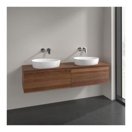 Villeroy & Boch Villeroy und Boch Antao Waschtisch-Unterschrank K39012HM 160x36x50cm, Waschbeckenplattenfarbe warm walnut, warm walnut