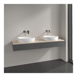 Villeroy & Boch Villeroy und Boch Antao Waschtisch-Unterschrank K17113GK 160x19x50cm, Waschbeckenplattenfarbe botticino, anthracite matt lacquer
