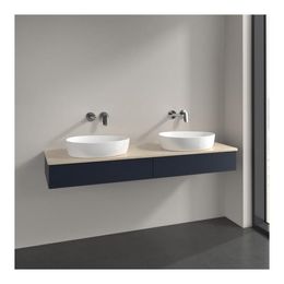Villeroy & Boch Villeroy und Boch Antao Waschtisch-Unterschrank K17113HG 160x19x50cm, Waschbeckenplattenfarbe botticino, midnight blue matt lacquer