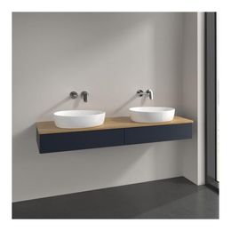 Villeroy & Boch Villeroy und Boch Antao Waschtisch-Unterschrank K17011HG 160x19x50cm, Waschtischplattenfarbe honey oak, midnight blue matt lacquer