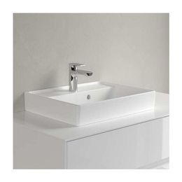 Villeroy & Boch Villeroy und Boch Collaro Waschtisch 43345GRW mit &Uuml;berlauf, Unterseite geschliffen, 50x40cm, stone white C-plus