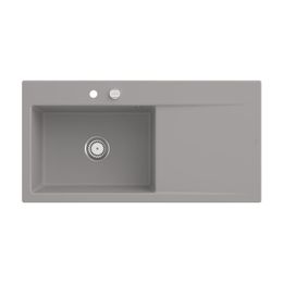 Villeroy & Boch Villeroy und Boch Subway Style 60 Einbausp&uuml;le 336202KD Becken links, Ablaufgarnitur mit Excenterbet&auml;tigung, 1000 x 510 mm, Fossil