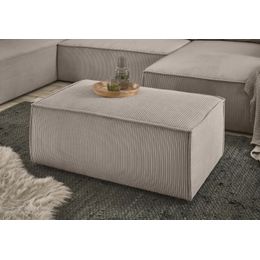 Hocker OTTO HOME, B:102cm H:42cm T:69cm, beige, 100% Polyester, Wohnzimmer, Hocker, "SHERWOOD Cord Polsterhocker", passend zur Polster-Serie SHERWOOD