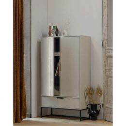 Mehrzweckschrank Woood, B:85cm, beige, K&uuml;che, Schr&auml;nke, "Silas", zwei T&uuml;ren, mit Schublade, H 149 cm x B 85 cm