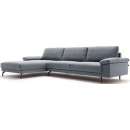 Ecksofa, B:294cm H:95cm T:178cm, blau, CREATION BY ROLF BENZ, Wohnzimmer, Sofas, "CR.450 elegantes Designsofa mit hohem Sitzkomfort"