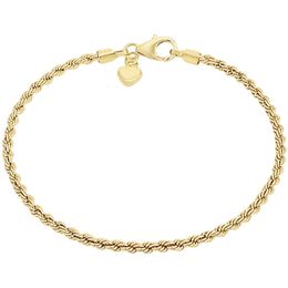 Amor Damen Armband "Herz", 16cm, Gelbgold 375, gold, Gelbgold 375, Armb&auml;nder, Made in Germany