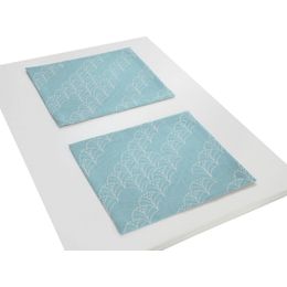 Platzset Adam, B:30cm L:40cm, blau, Obermaterial: 100% Baumwolle, Platzsets, "Argentinian Criolla"
