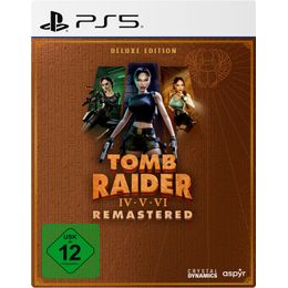 ASPYR MEDIA Spielesoftware "Tomb Raider IV-VI Remastered Starring Lara Croft: Deluxe Edition", PlayStation 5, transparent, Spielesoftware