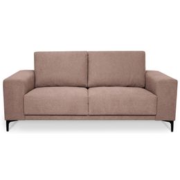 2-Sitzer OTTO HOME, B:164cm H:85cm T:88cm, braun, 90% PES, 10% NY, Sofas, "Xander", Breite 164 cm, Webstoff, Soft-Touch Chenille, schwarze Metallfüße