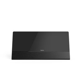 Hama Innenantenne "Zimmerantenne, Radio, TV, DAB+, DAB, DVB T2, UKW, aktiv", B:13,5cm L:28cm T:1,8cm, schwarz, Antennen